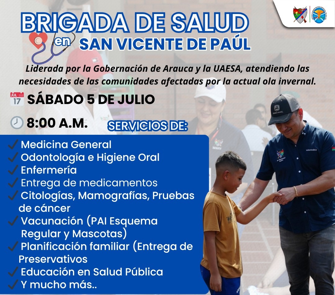 Gobernación de Arauca realizará brigada de salud integral en el sector ...