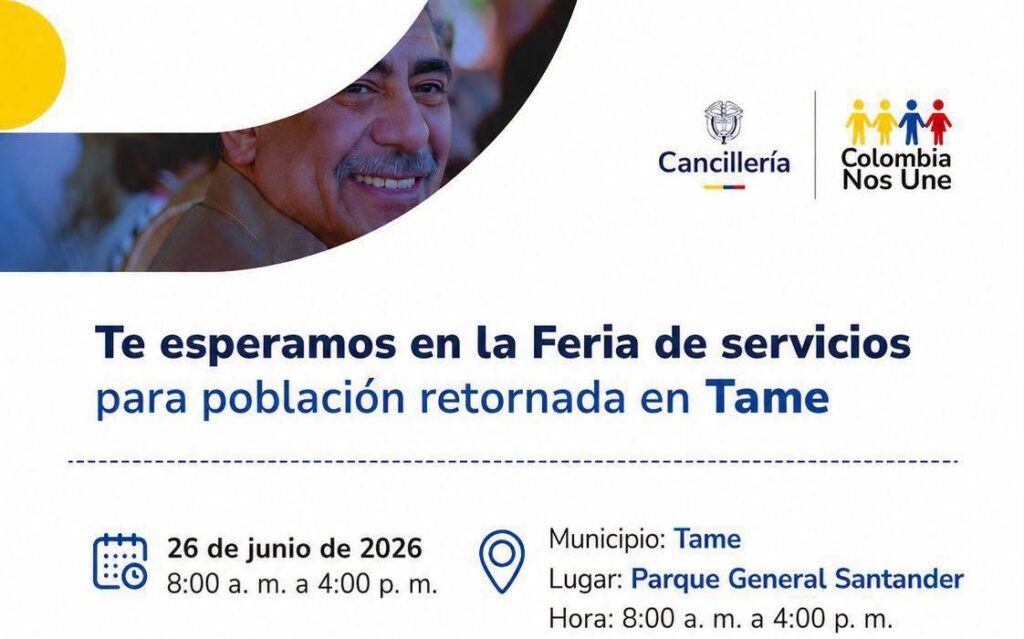 Realizarán feria de servicios para colombianos retornados en Tame | La ...